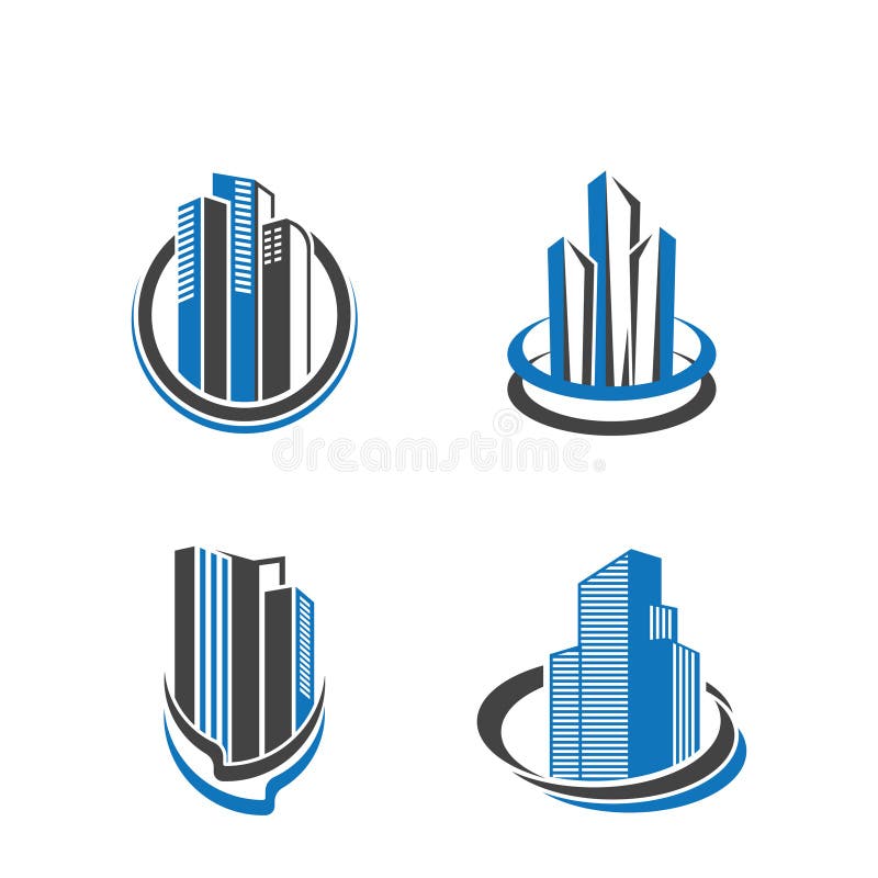 Building Logo Vector and Symbol Icon Stock Vector - Illustration of ...