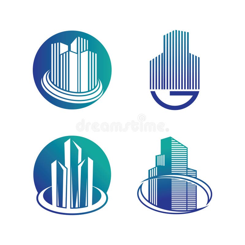 Building Logo Vector and Symbol Icon Stock Vector - Illustration of ...