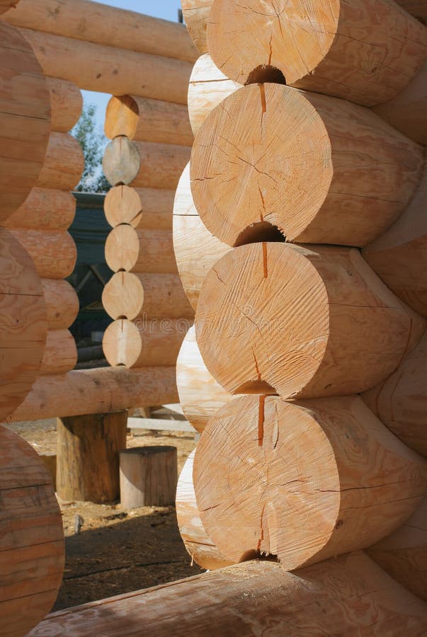 Building logs house 1 stock photo. Image of homes, constructing - 6612202