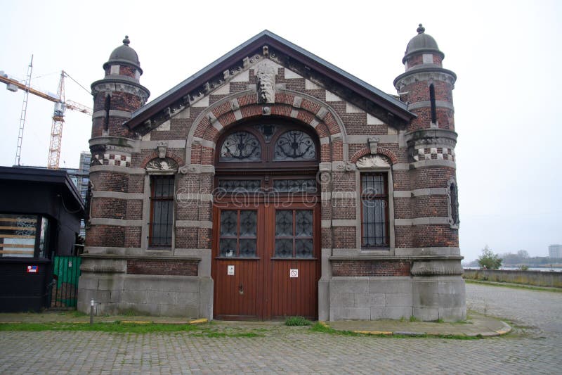 Building of Loodswezen (harbor Pilot) Along Schelde River in Antwerp ...