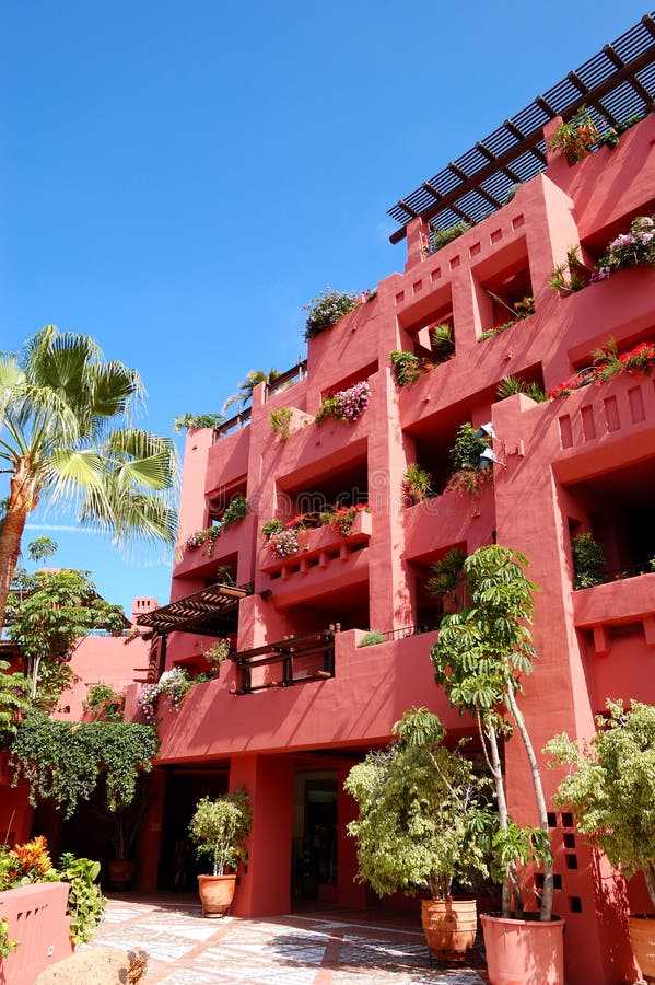 The Bar at Outdoor Terrace of Luxury Hotel Stock Image - Image of ...