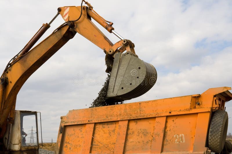 The building machine stock image. Image of ground, hydraulic - 9382447