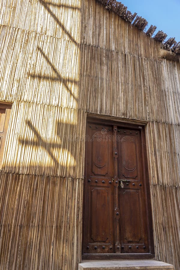 The Building is Made of Reeds Stock Image - Image of countryside ...