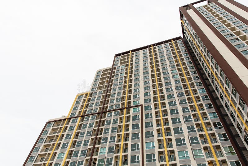 Building with many windows stock image. Image of construction - 45741467