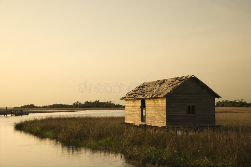 Building in marsh stock photo. Image of travel, north - 2045978