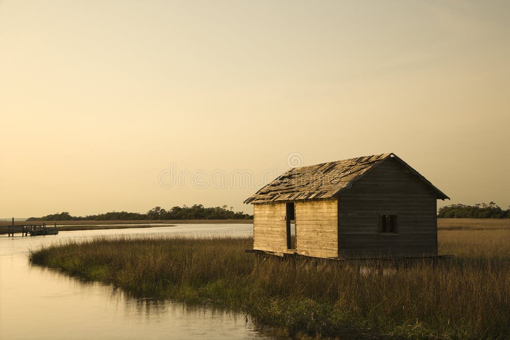 Building in marsh stock photo. Image of travel, north - 2045978