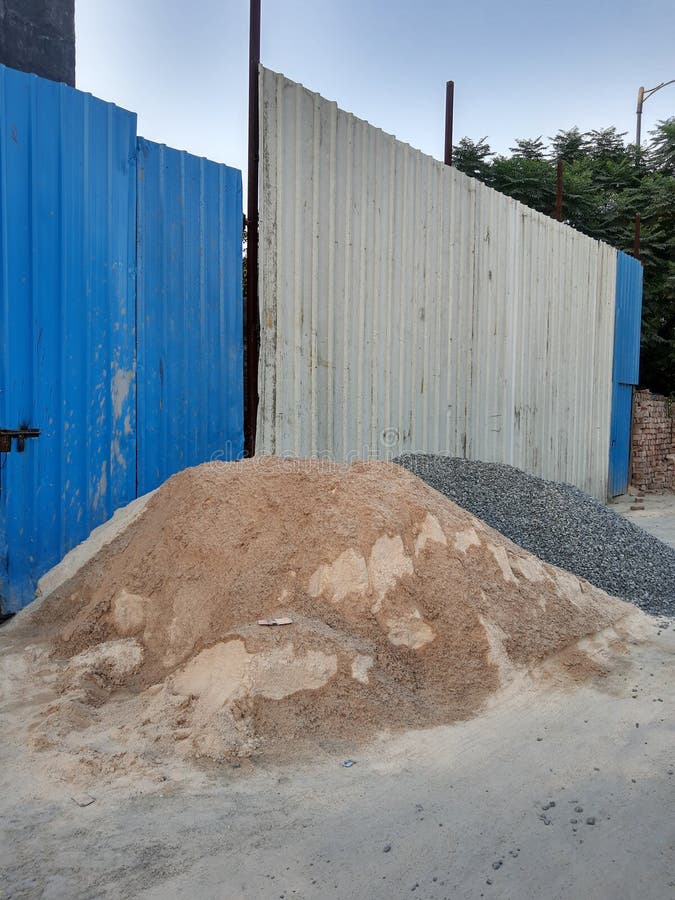 Building Material Supplier India Dust and Rodi Stock Image - Image of ...
