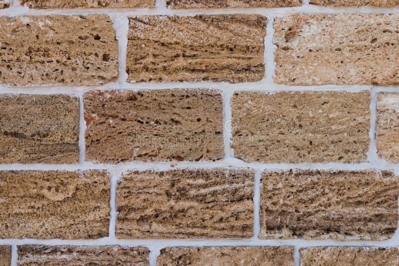 Building Material Texture. Bricks Formed by Seashells Stock Image ...