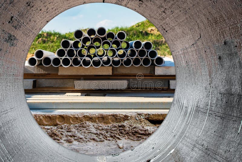 Building Materials at a Construction Site. Prepared Materials and ...