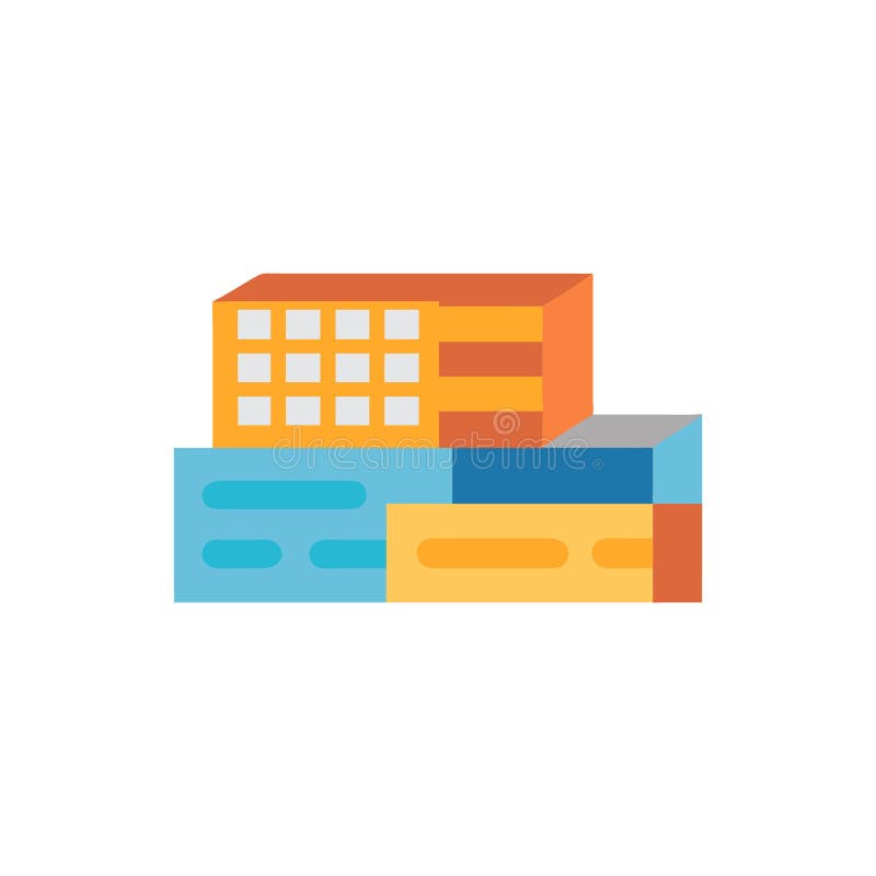 Building Materials Icon for Resource Management Stock Illustration ...
