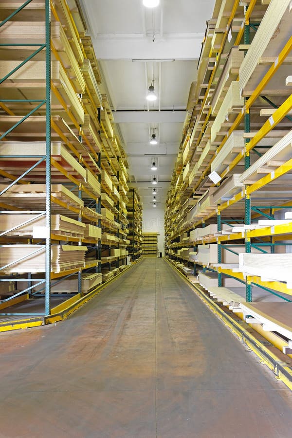Building Materials Warehouse Stock Image - Image of industry, wooden ...