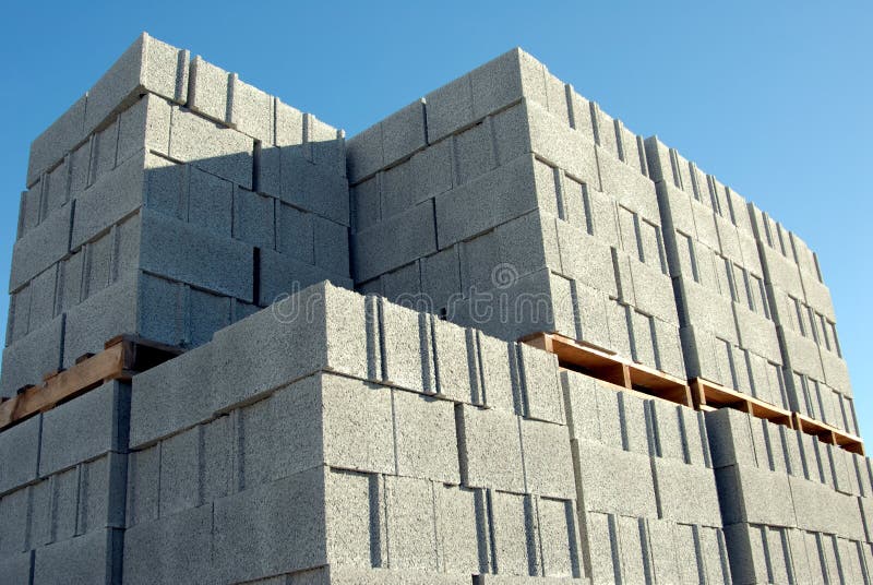 Stacked blocks in close-up stock photo. Image of concrete - 145187234