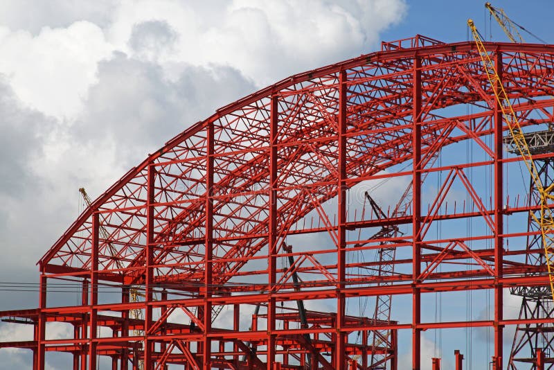 Building Metal Construction Stock Photo - Image of beams, outdoor: 68510856