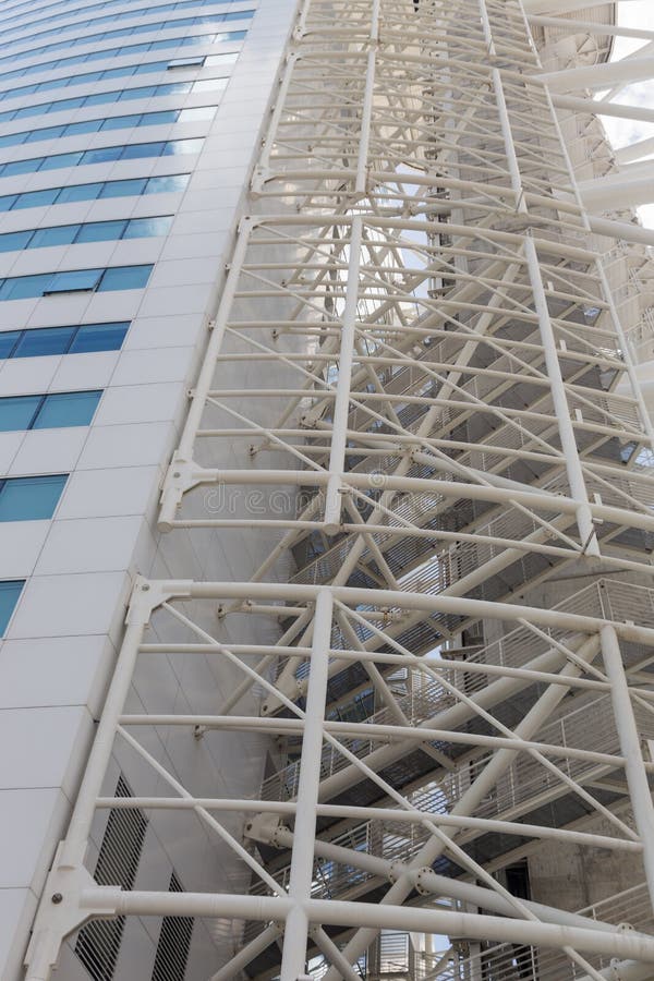 Building with metal tubes stock image. Image of detail - 72327661