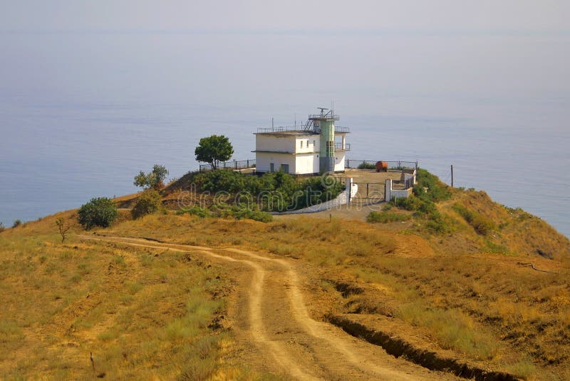 Building of Meteorological Station on the Hill Stock Photo - Image of ...