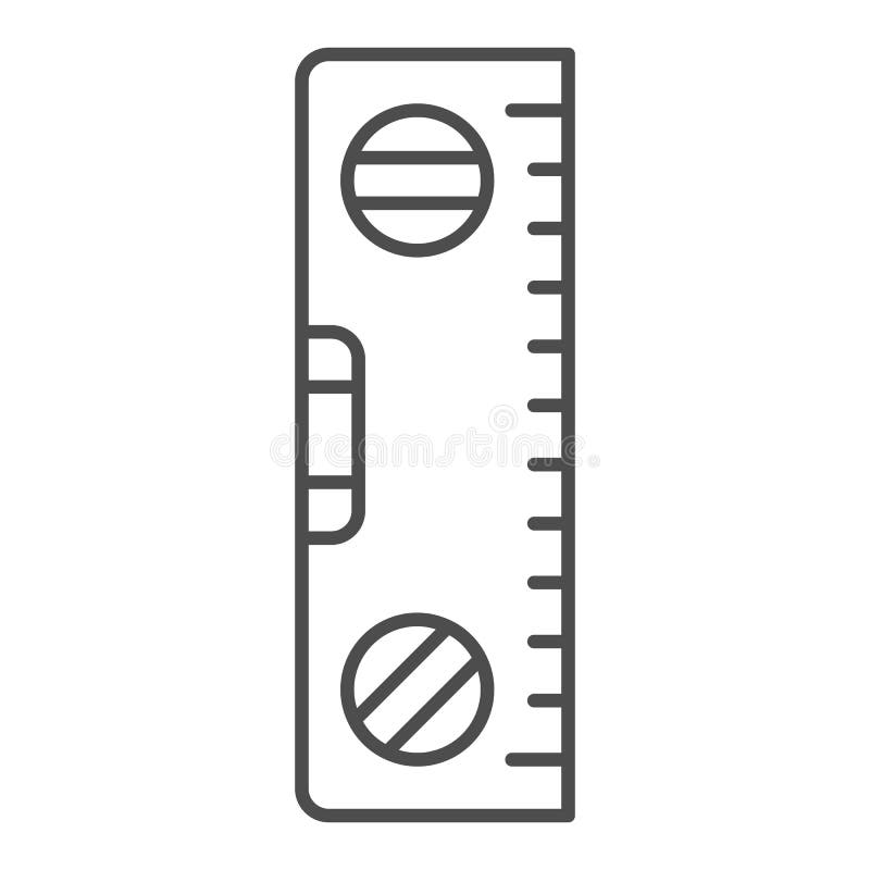 Building Meter Tool Solid Icon, Construction Tools Concept, Spirit ...