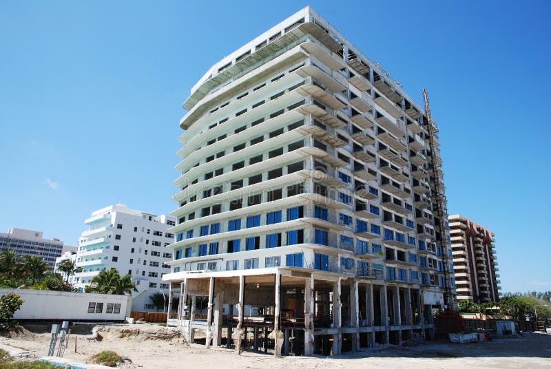 Building Miami Beach stock photo. Image of america, industrial - 13784788