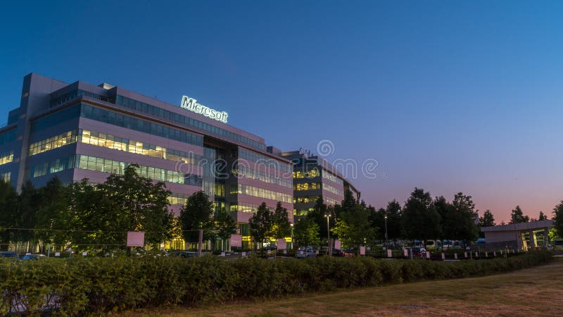 Building of Microsoft Office on June 1, 2014 in Moscow Editorial Stock ...