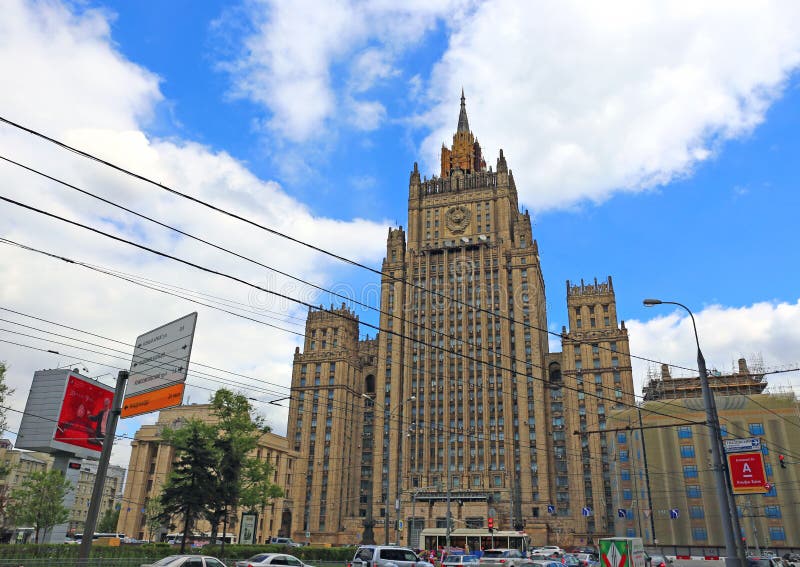 The Building of the Ministry of Foreign Affairs in Moscow Editorial ...