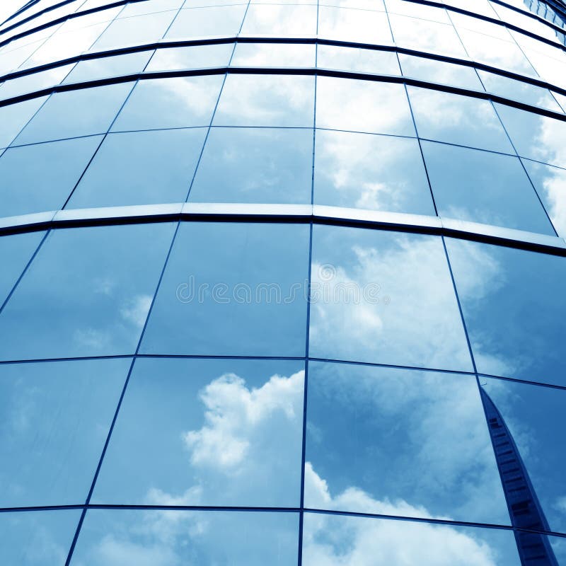 Building mirror glass wall stock photo. Image of reflecting - 35891460
