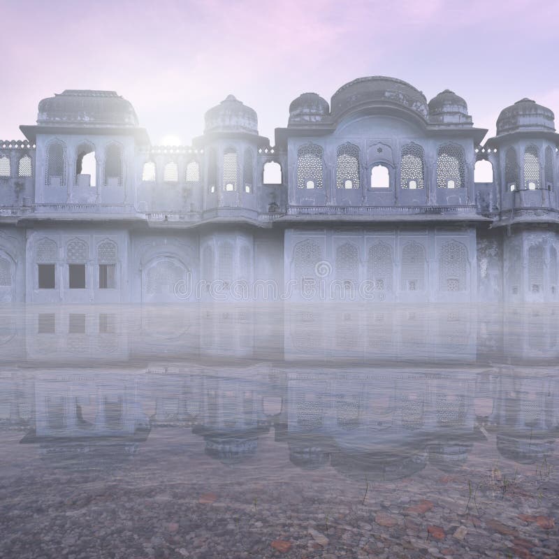 Building in the mist. stock image. Image of ocean, luxury - 62650663