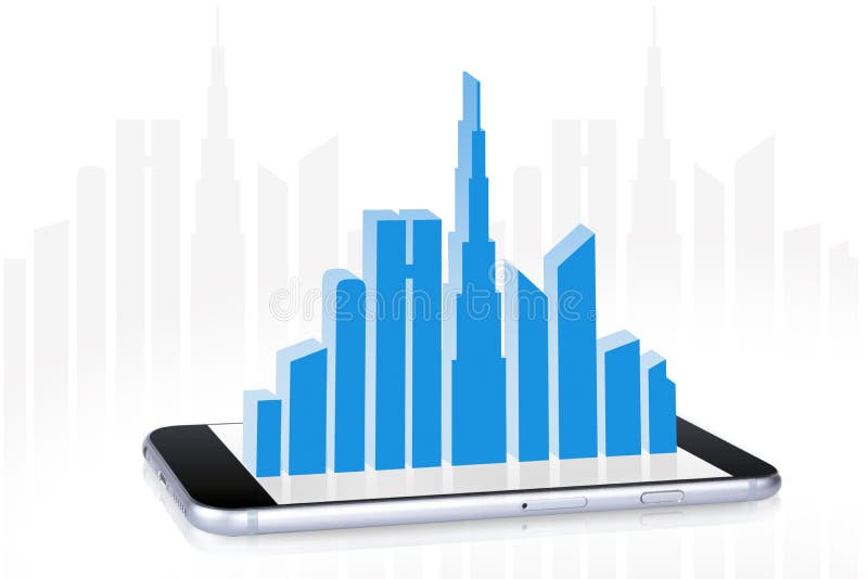 Building Models Sale Sign on Smartphone Screen Stock Image - Image of ...