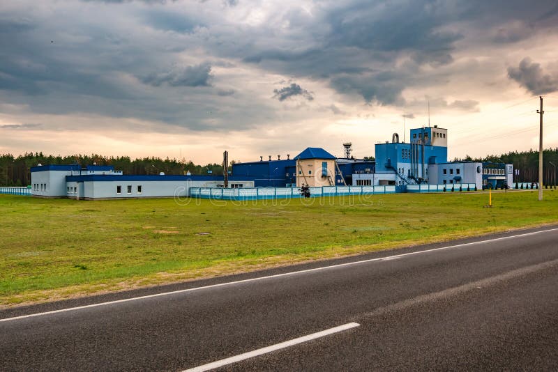 Building of Modern Agro-processing Starch Factory Stock Photo - Image ...