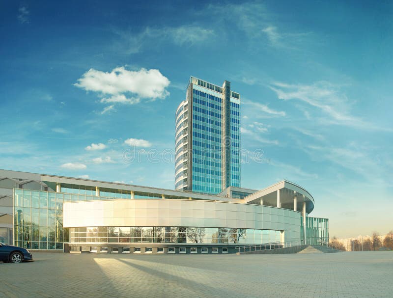 Building with Modern Architecture Stock Photo - Image of concept, scale ...