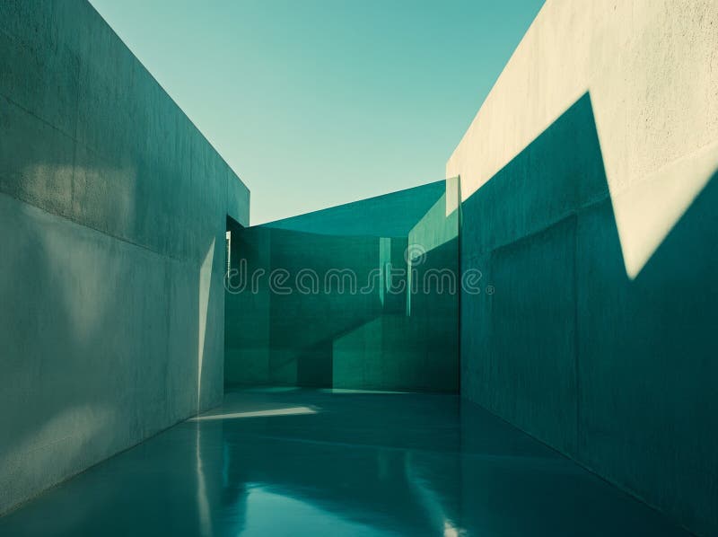 A Building with Modern Architecture Showcasing Glass Walls Against an ...