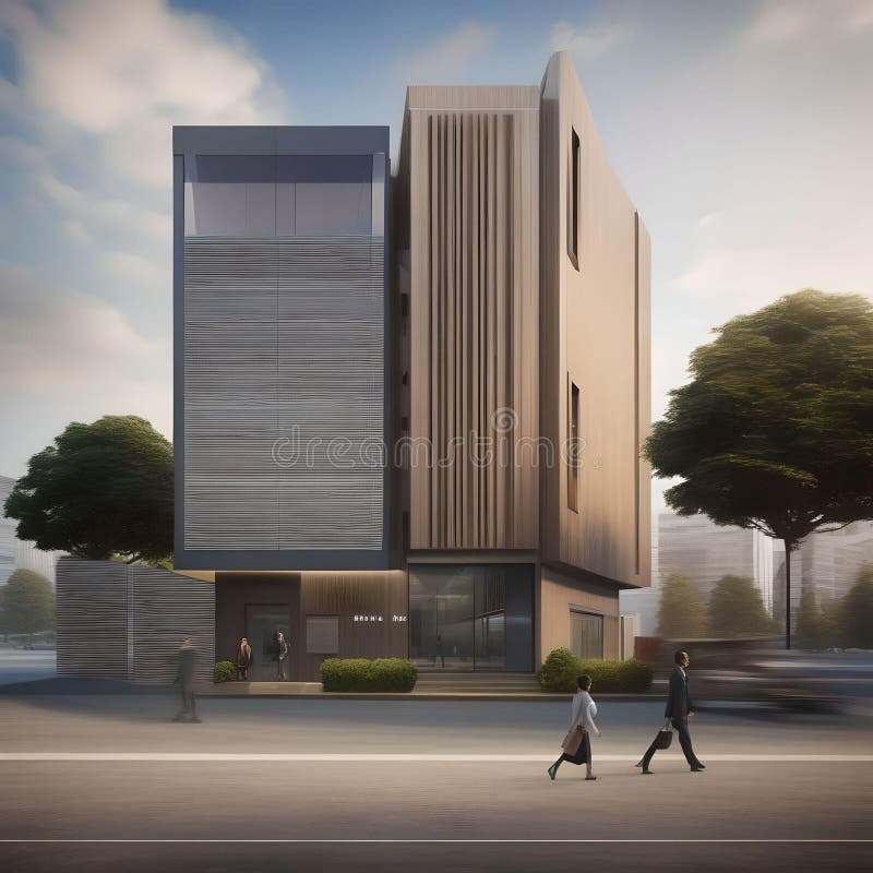 The Building of a Modern Bank of a New Generation Stock Photo - Image ...