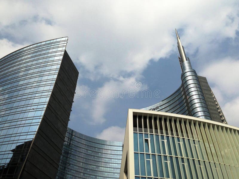 The Building in the Modern City Editorial Stock Photo - Image of glass ...