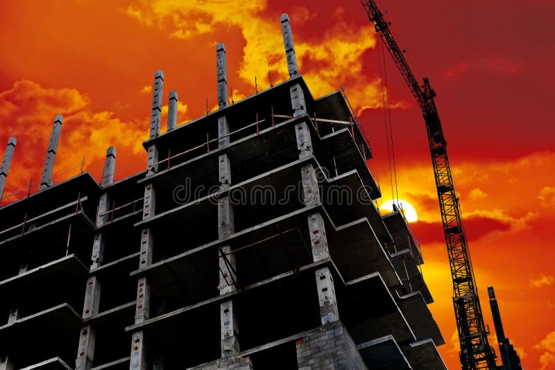 Building of Modern High-rise Buildings Stock Image - Image of estate ...