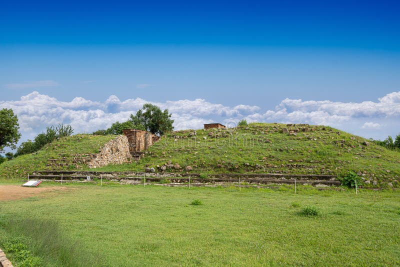 Building X at Monte Alban Archaeological Site, Oaxaca, Mexico Stock ...