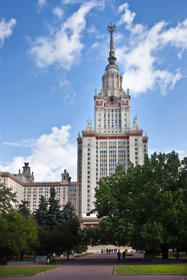 The Building of Moscow State University in Moscow Editorial Image ...