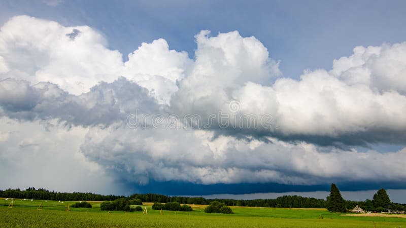 Building Motions Storm Clouds. Dark Clouds Sky Time Lapse. Raining ...