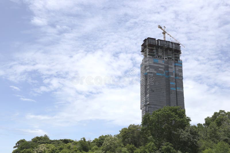 Building on the mountain. stock photo. Image of woodland - 76443122