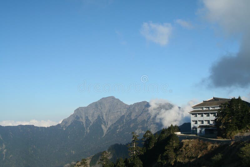 Building with Mountain View Stock Photo - Image of high, country: 781904