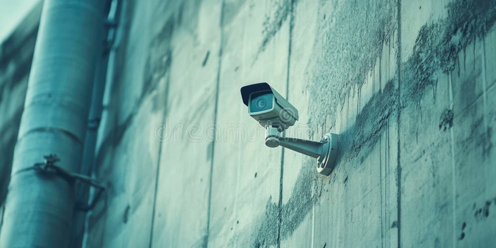 Building-mounted camera stock photo. Image of mounted - 374635316