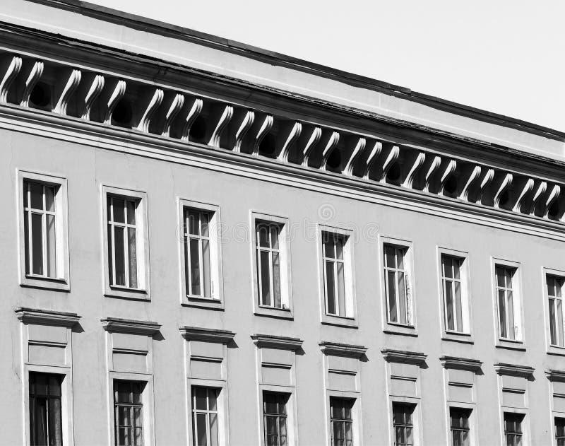 Building with Multiple Windows Diagonal Perspective Stock Photo - Image ...