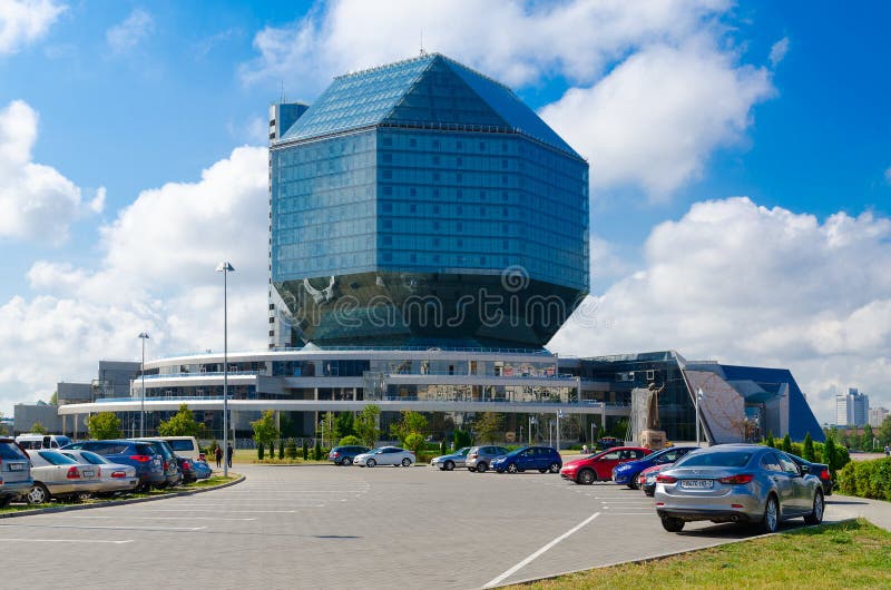 Building of National Library of Belarus, Minsk Editorial Stock Photo ...