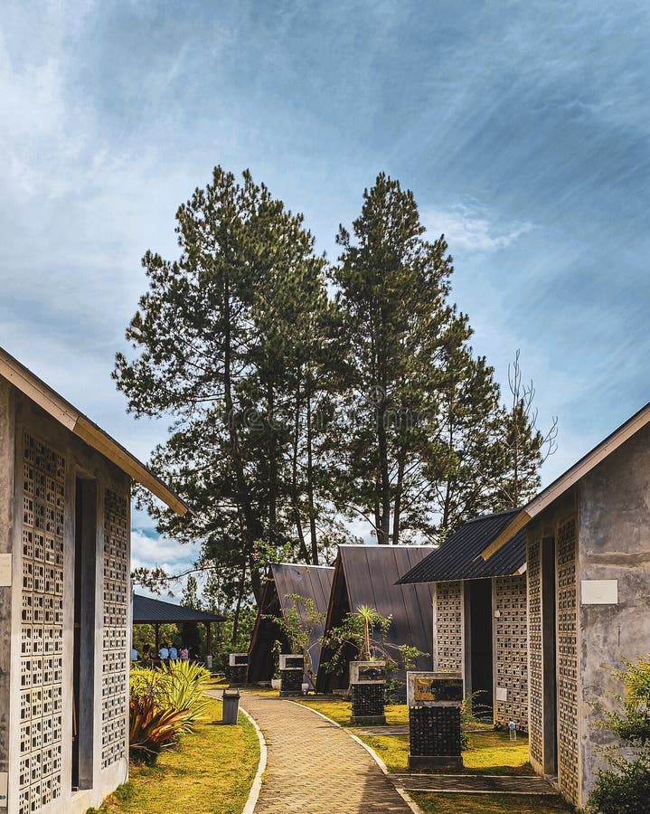 Building with Natural Views, House Prayer, Autumn Effect Stock Photo ...