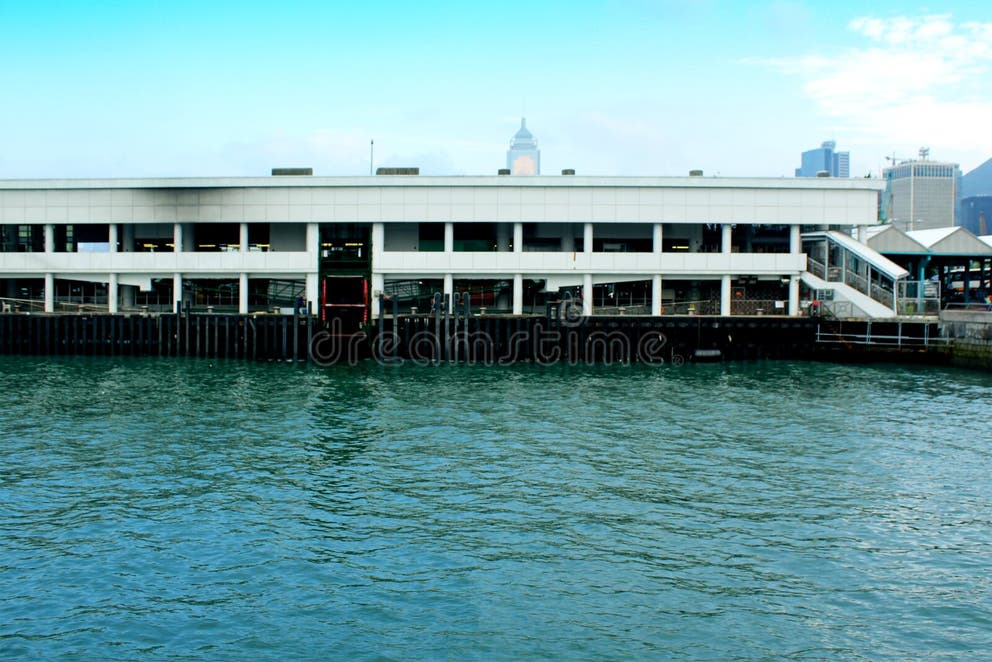 Building near the sea stock photo. Image of harbor, summer - 195836150