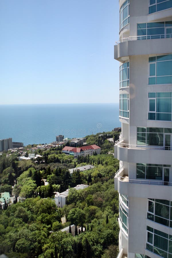 Building near the sea stock image. Image of landscape - 30899781