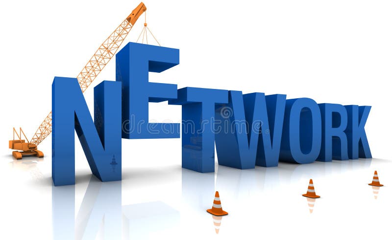 Building a Network stock illustration. Illustration of white - 19759561