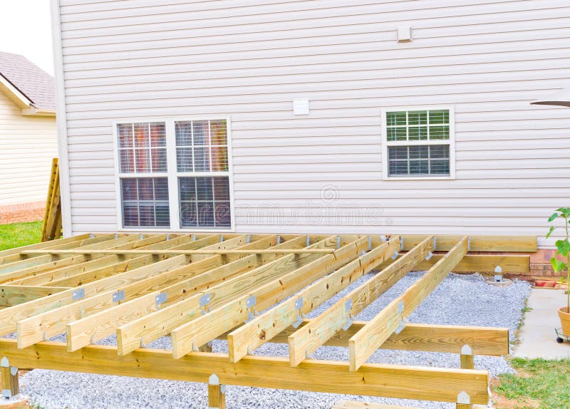 Deck Under Construction 10 stock image. Image of build - 10362023