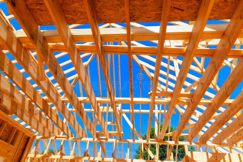Building a New Home Using Timber Trusses Framed with Joints in Roofing ...