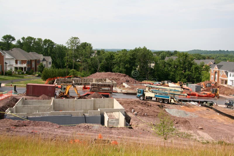 Suburbia stock image. Image of clouds, homes, rows, houses - 790401