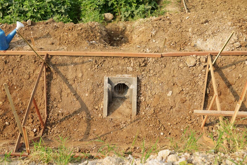 Building New Irrigation Canal Site. Stock Photo - Image of agriculture ...