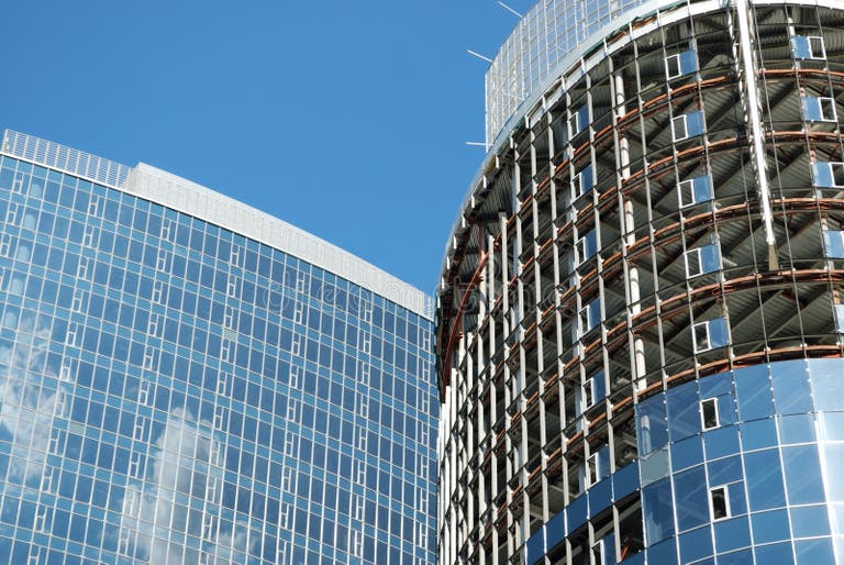 Building of New Office Center Stock Image - Image of skyline, exterior ...