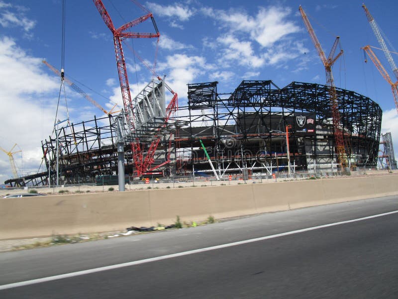 Building the New Raiders Stadium Editorial Stock Image - Image of ...